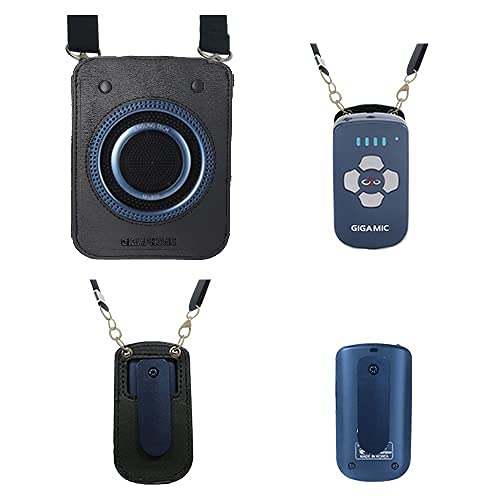 GIGAPHONE MUB50 50W 2.4GHz, 5.2GHz, 5.8GHz 3Bands Wireless Portable Voice Amplifier with a Wireless Transmitter, 4Types of Microphones, Pouch, Shoulder Strap and 3.5mm AUX Cable