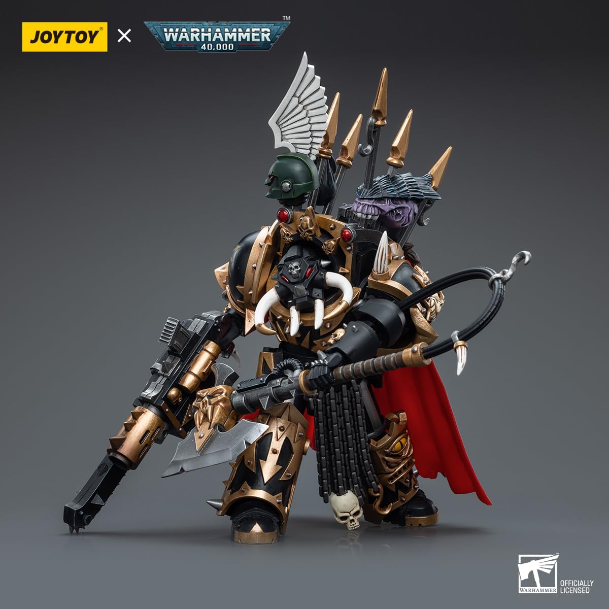 JoyToy Warhammer 40K 1/18 Action Figure Chaos Space Marines Crimson Slaughter Brother Karvult and Brother Maganar Military Collections Model Pack