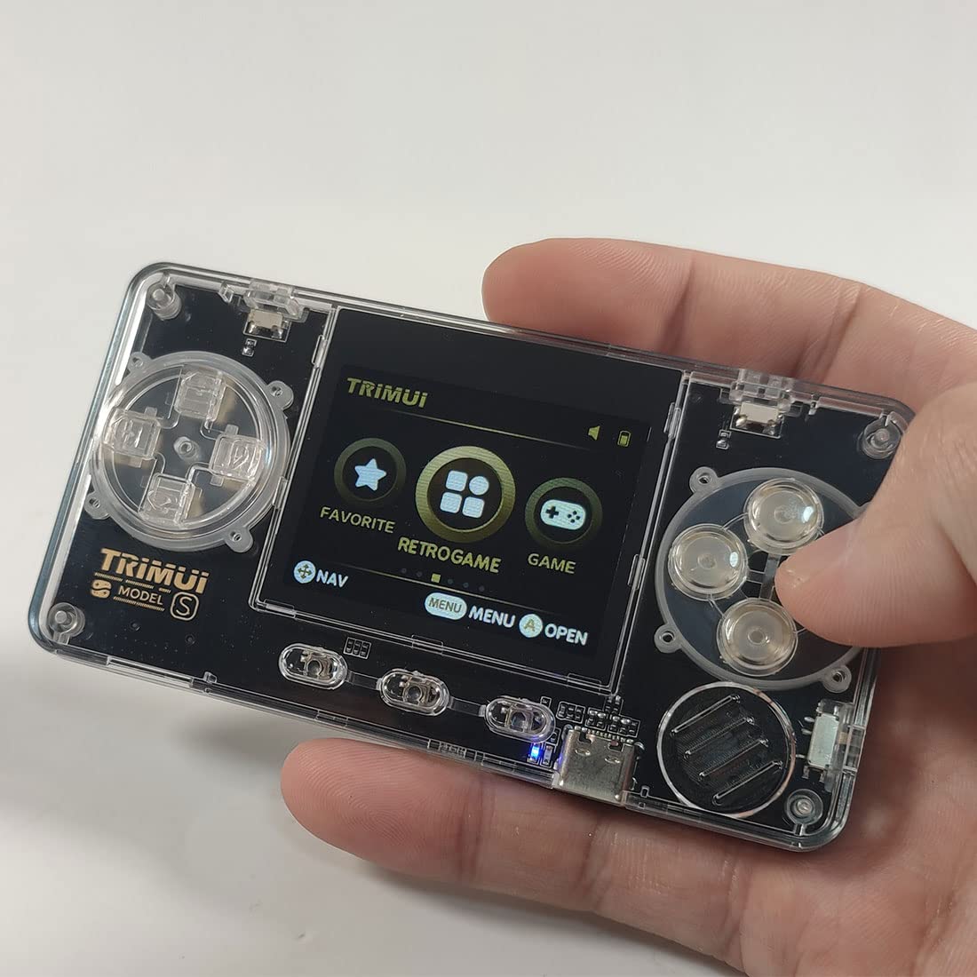 LETOY Powkiddy TRIMUI A66 Mini Handheld Game Console Built-in 15000 Games, 2-Inch Screen 32G Retro Arcade Gaming Console, ARM628 Processor, 600 mAh Battery, Support 10+ Emulators