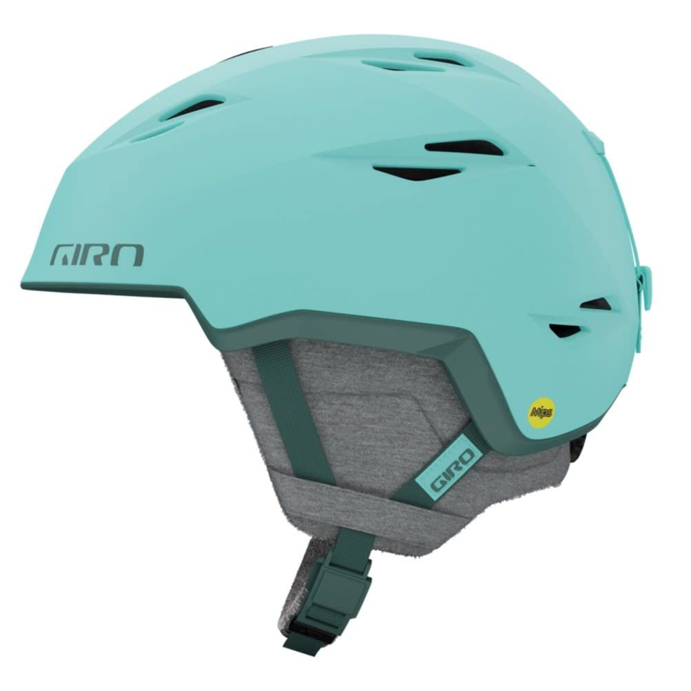 Giro Envi Spherical MIPS Ski Helmet - Snowboard Helmet for Women - Matte Glaze Blue/Grey Green - M (55.5-59cm)