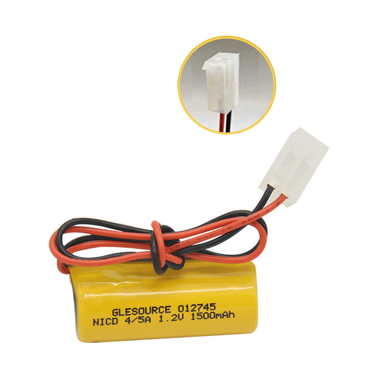 GLESOURCE 1.2V 1500mAh Emergency Lighting Replacement Battery - Replaces T&B 012745, 12745, Interstate - NIC1056, Teig - 850069,CUSTOM-85,OSA117(2 Pack)