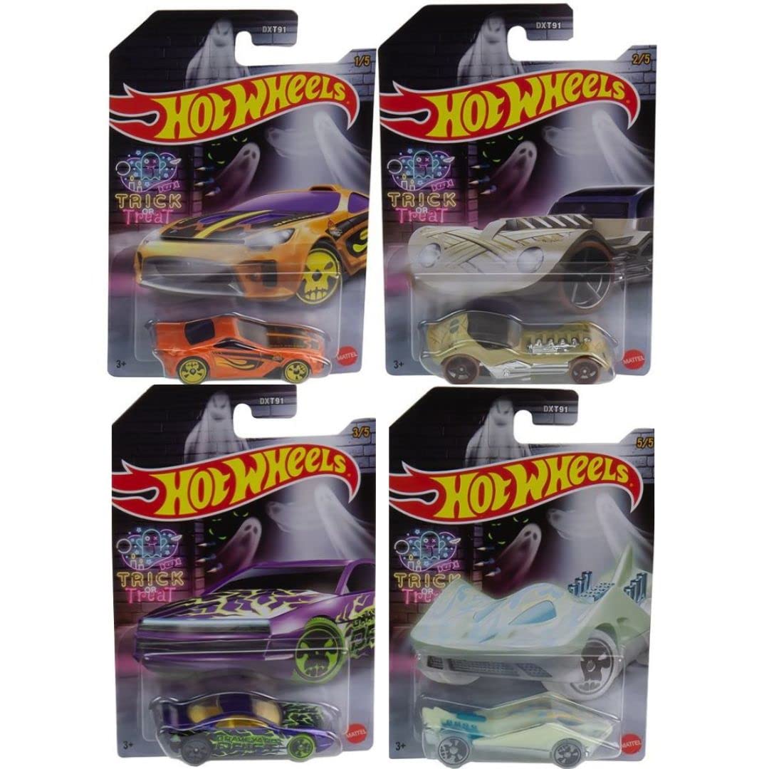Hot Wheels 2022 Halloween Special Release with 4 Diecast Vehicles