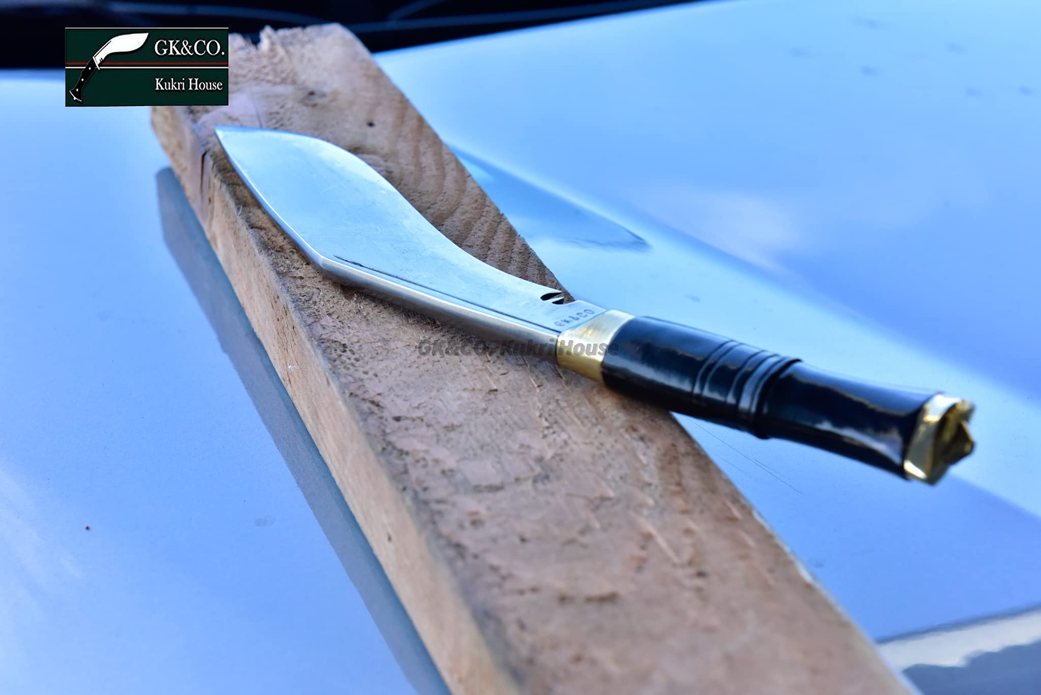 GK&CO. Kukri House Official Issued - Genuine Kukri/Khukuri- 9 Inch Nepal Armies Service Issue Kukri Knife -Traditional Horn Handle- Handmade in Nepal