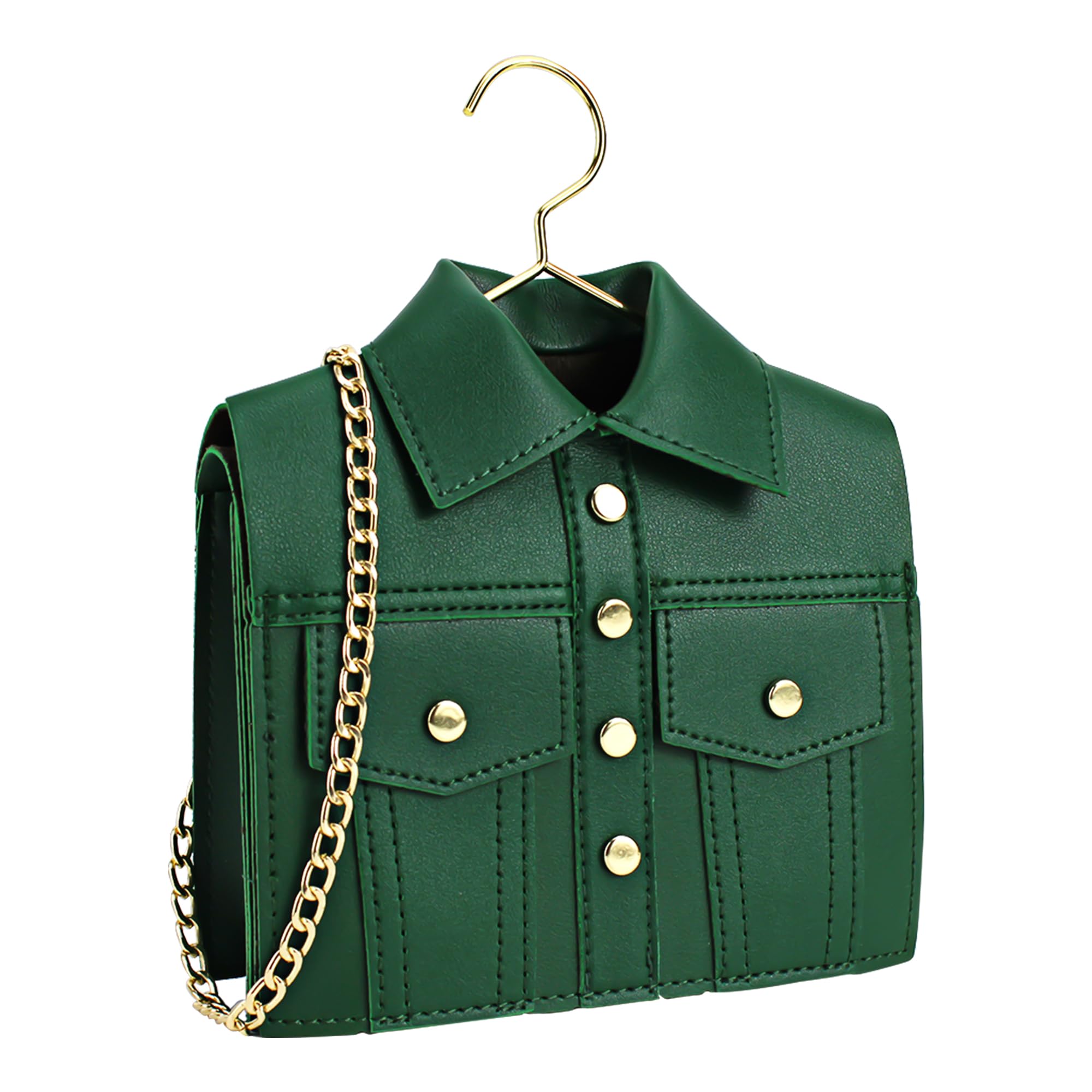 Heidi Bag Vintage Radio Clutch Handbag Leather Top Handle Crossbody Shoulder Bag (AA-Green)