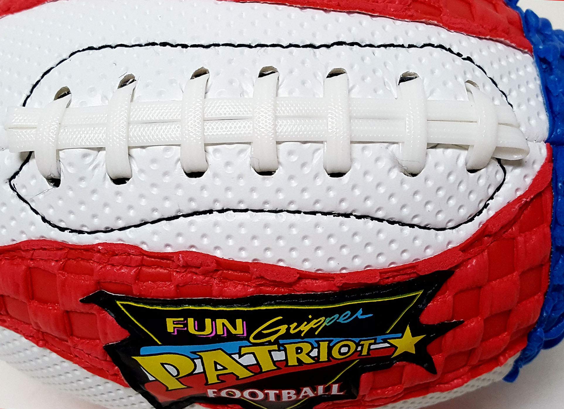 fun gripper 8.5 Patriot Football (PEE WEE) Size (PATRIOTIC) - RED,WHITE & BLUE by: Saturnian I P.E Supplier