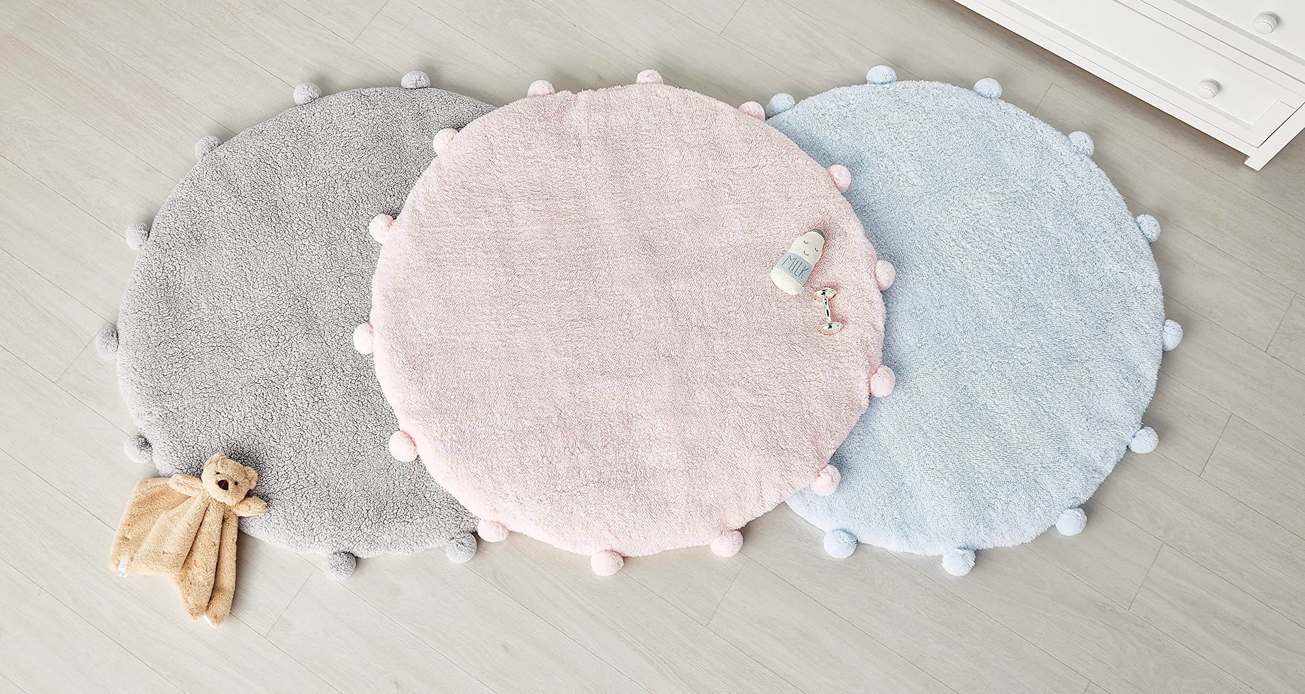 Grey POM Sherpa Play MATS
