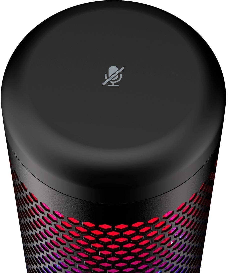 HyperX Newest QuadCast S - RGB USB Condenser Microphone for PC, PS4, Mac, Gaming, Streaming, Podcasts, Twitch, YouTube with GalliumPi Pop Filter