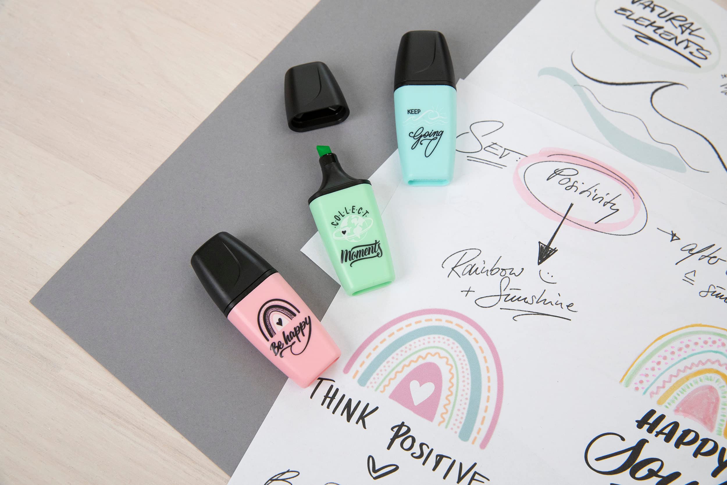 Highlighter - STABILO BOSS MINI Pastellove - Box of 10 - Touch of Turquoise