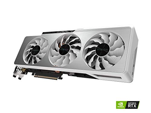 GIGABYTE GeForce RTX 3090 Vision OC 24G Graphics Card, 3X WINDFORCE Fans, 24GB 384-bit GDDR6X, GV-N3090VISION OC-24GD Video Card