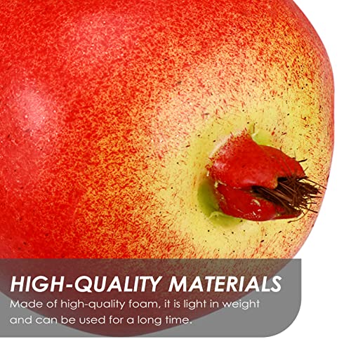 HOLIDYOYO 3pcs Simulated Pomegranate Faux Pomegranate Stem Artificial Fruits Props Photography Props Kitchen Fruit Display Fruit Props Fake Fruit Ornaments Red Desktop Fake Vegetables Foam