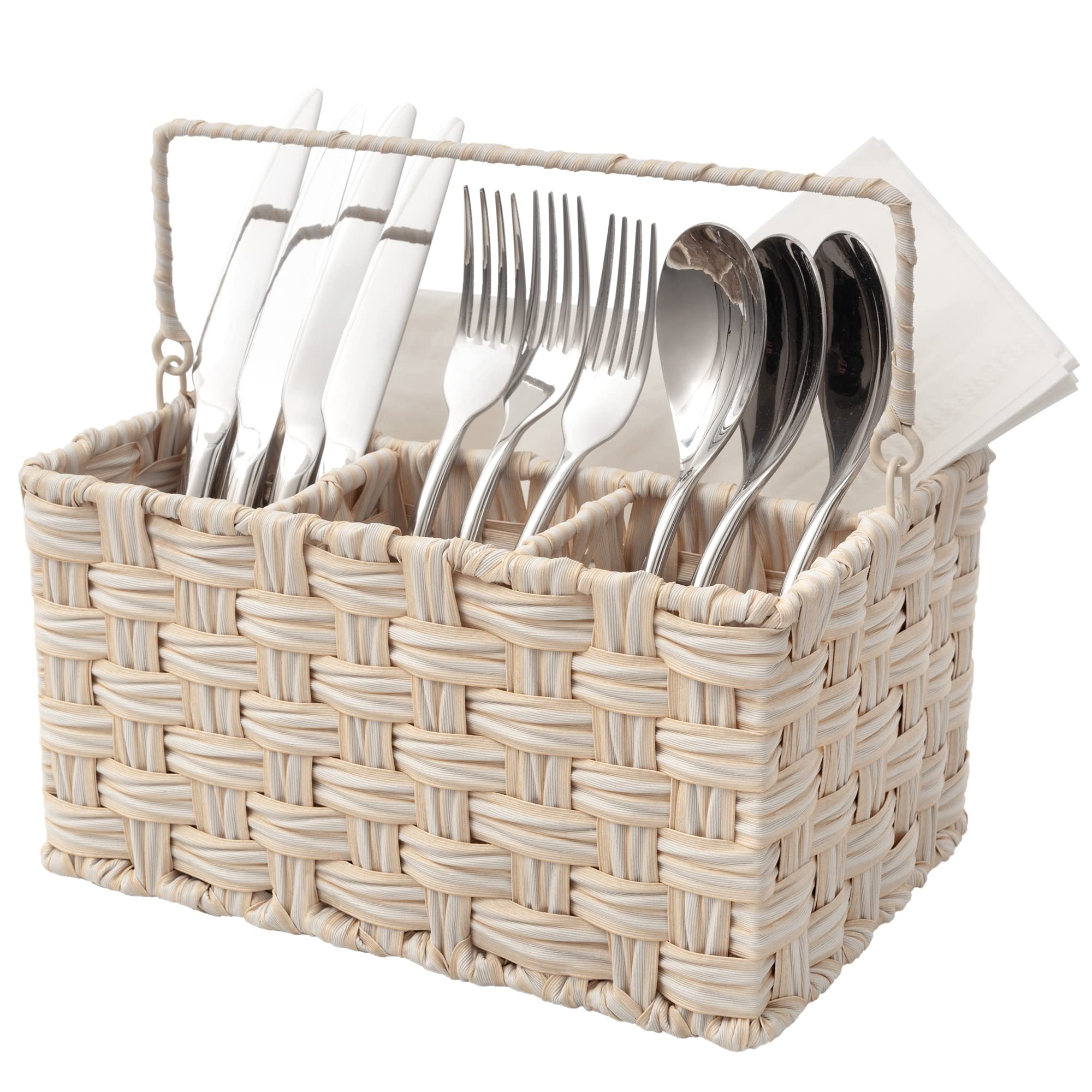 GRANNY SAYS Bundle of 1-Pack Flatware Organizer & 1-Pack Cutlery Caddy