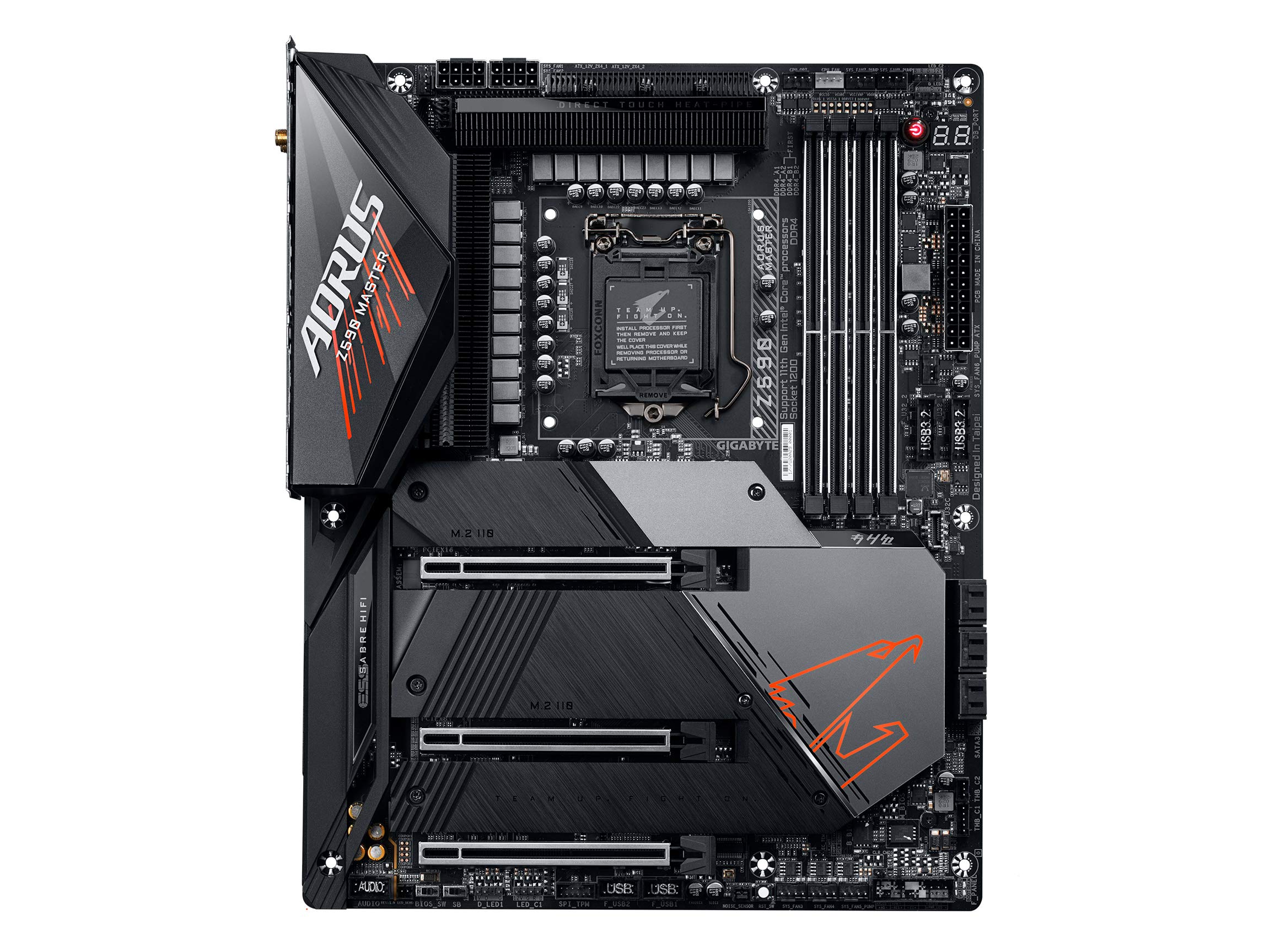 GIGABYTE Z590 AORUS Master (LGA 1200/Intel Z590/ATX/Triple M.2/PCIe 4.0/USB 3.2 Gen2X2 Type-C/Intel WiFi 6E/AQUANTIA 10GbE LAN/Gaming Motherboard)