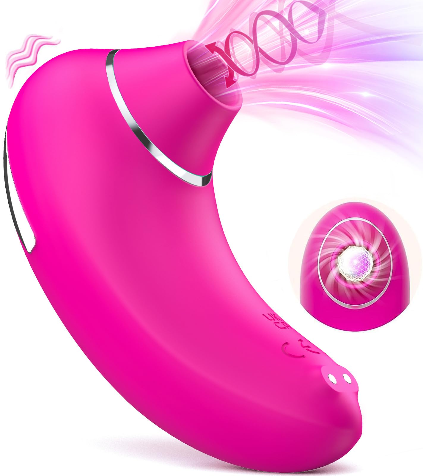 Gasevimo Vibrator Adult Sex Toys for Women - Upgraded Sex Toys Sucking Vibrators Adult Toys, 9 Sucking & Vibrating Rose Sex Toy Nipples Clitoral Stimulator Adult Toy for Female Adults Couples