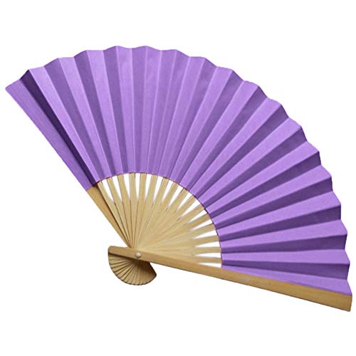 Hand Fans Folding fan Pattern Chinese Style Hand Held Fan Bamboo Paper Folding Fan Handheld Wedding Hand Fan Cool Bamboo Flower Personalized (Color : K)