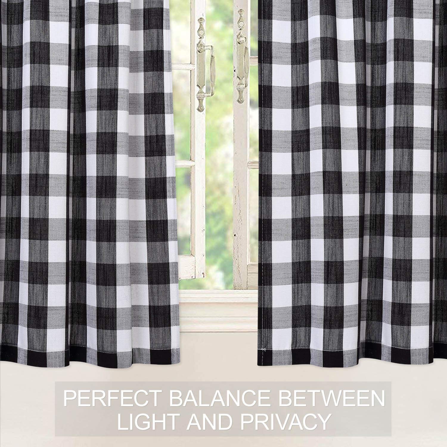Haperlare Cafe Curtains 36 Inch, Gingham Plaid Rod Pocket Bathroom Window Curtains, Buffalo Check Chic Yarn Dyed Kitchen Window Curtain Sets for Bathroom, 28" x 36", Sage/White, Set of 2