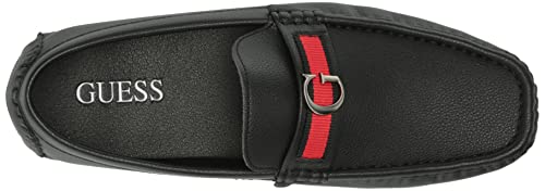 Guess Men's AUROLO Driving Style Loafer, Black 001, 12
