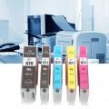 Hilitand Multi Colors Ink Cartridge Replacement Inkjet Cartridge for Office Printing Photos, Test Papers and Documents (BK BK C M Y 5 Colors)