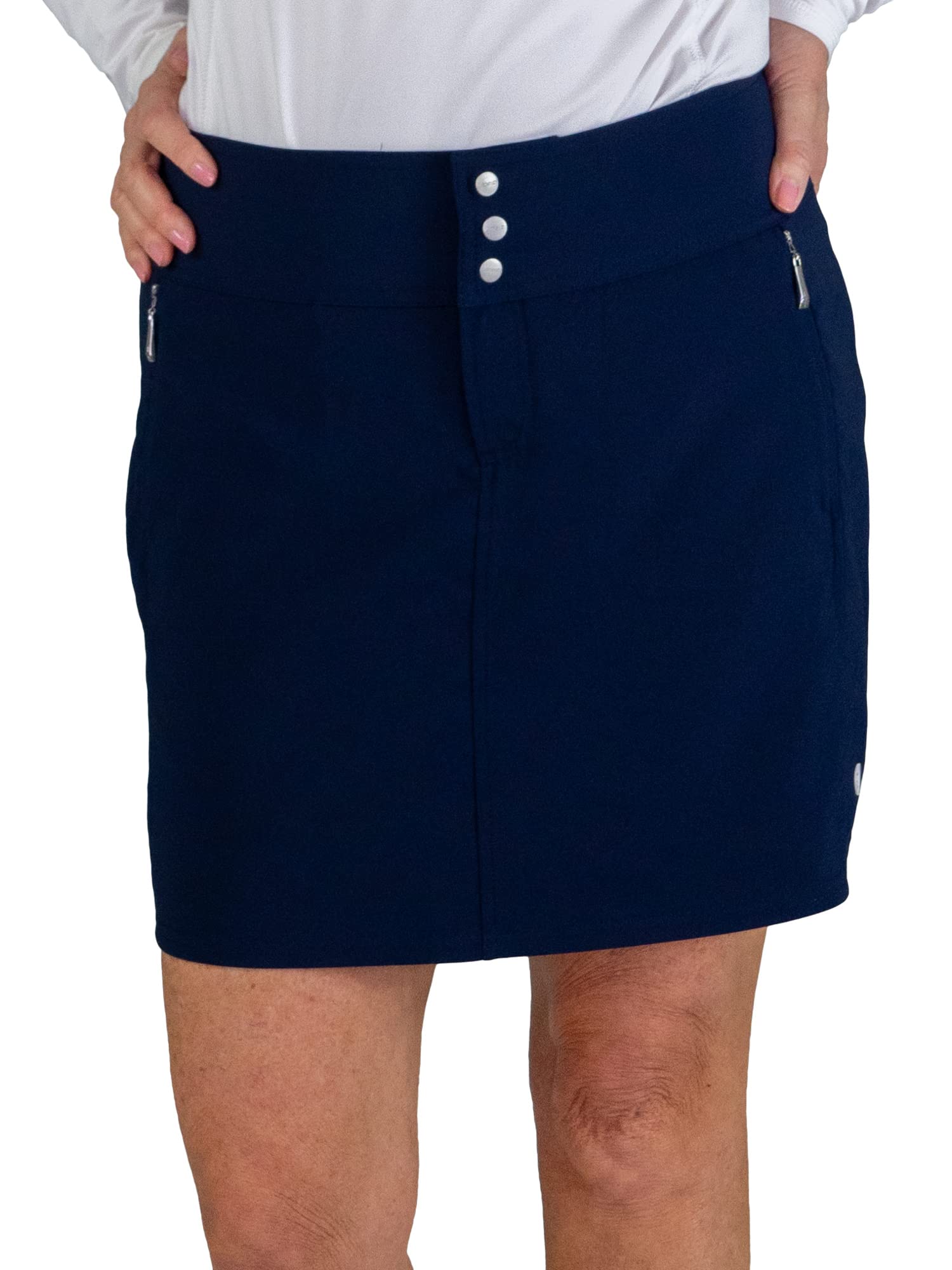 Jofit Women’s Athletic Clothing Signature Golf Skort with Built-in Undershorts, Size 6, Midnight