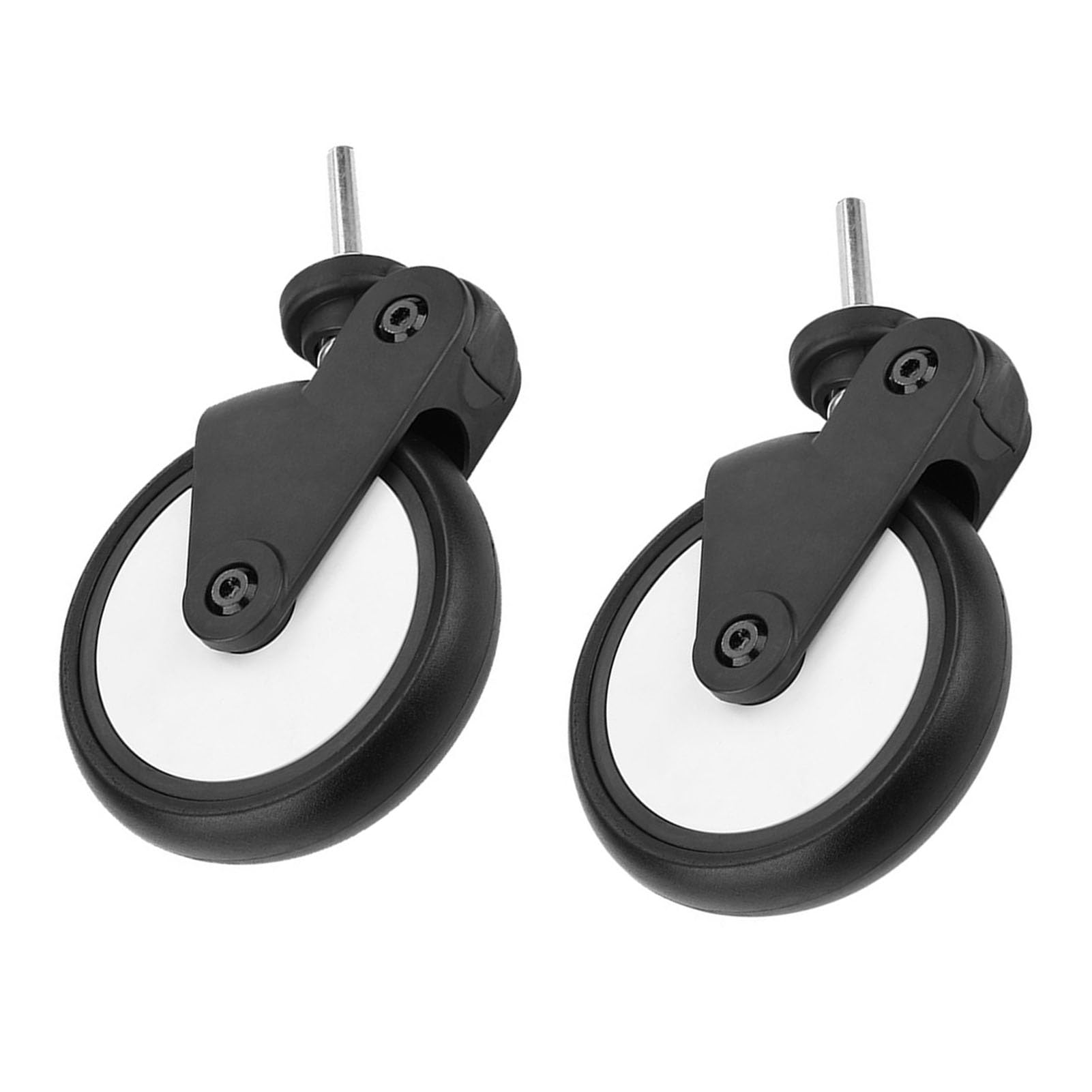 GLOGLOW Front Wheel Set for Baby Jogger, Premier Strollers Replacement Caster Wheels Set Baby Strollers Rubber Wheels Accessories Yoya Vovo Wheel Kids Carriage with Tools(Front Wheel)