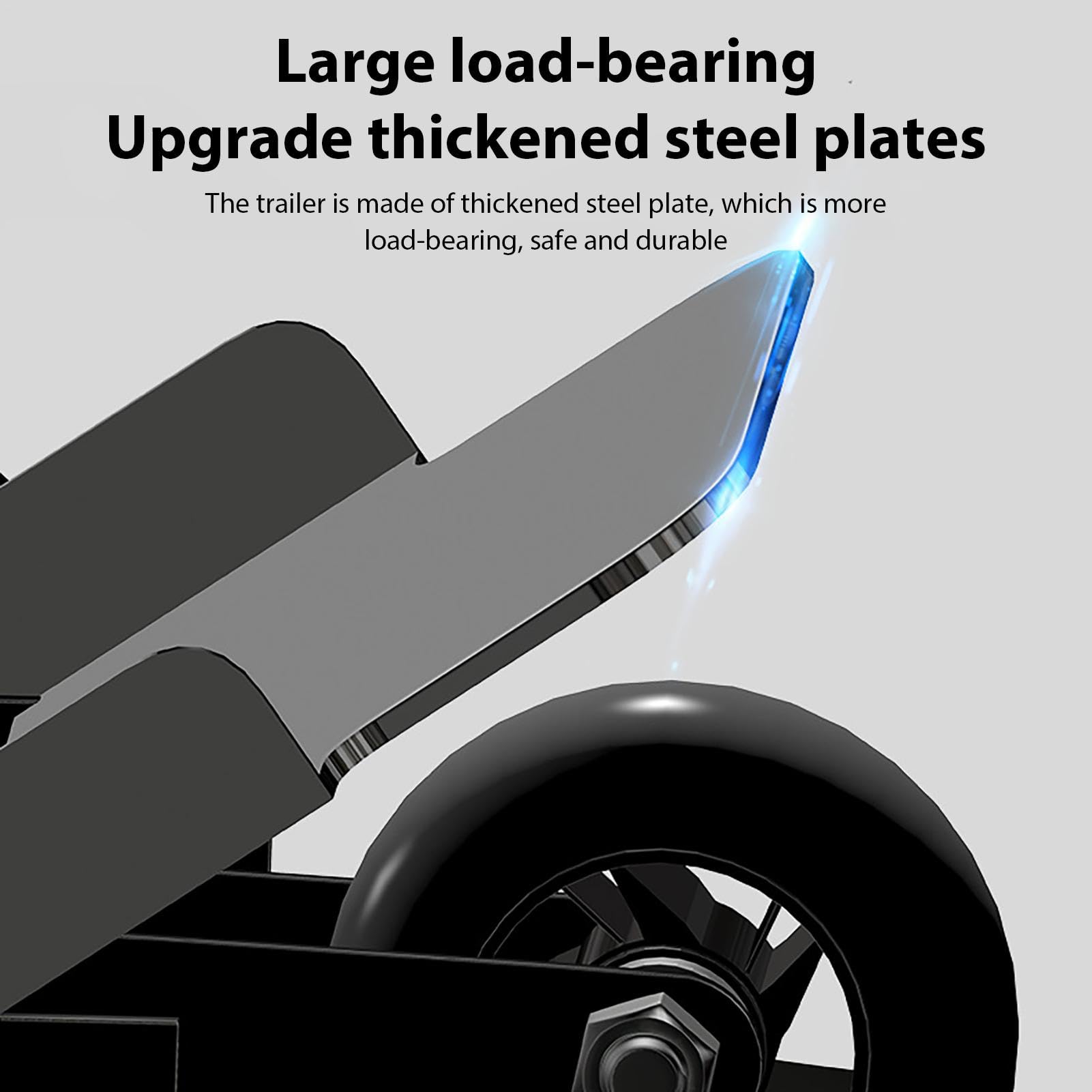 Generic Portable Moving Carts | Handheld Moving Tools | Car Wheel Dollies, Mobile Moving Devices for Transporting Heavy Furniture Easily and Moving Boxes Effortlessly Across Floors, Black