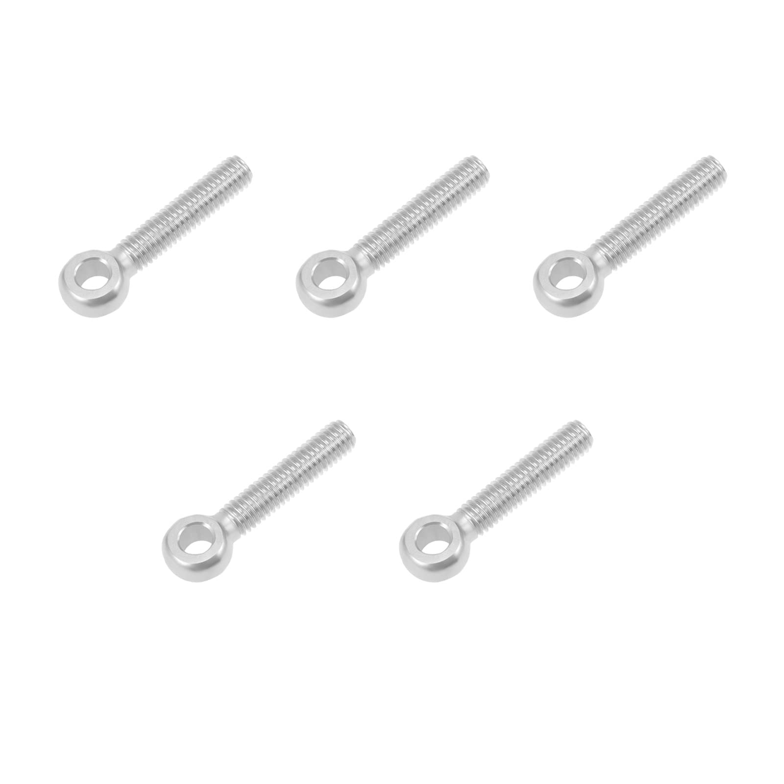 METALLIXITY Shoulder Swing Lifting Bolt (M14x80mm) 2Pcs, 304 Stainless Steel Eye Bolts - for Home Renovation, Pipeline Gate Valves Fasteners, Silver