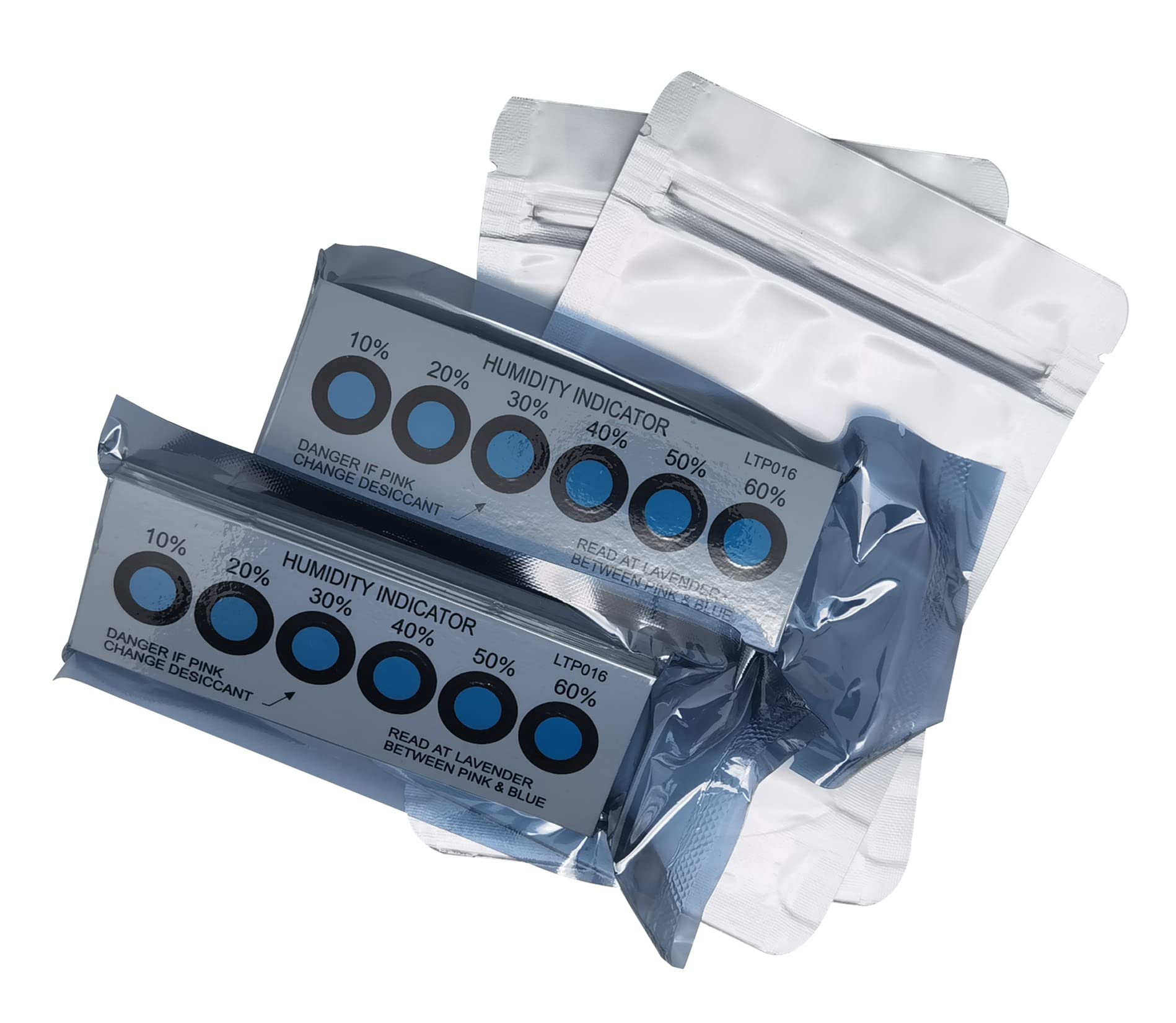 GLTL 50PCS Dry & Dry Premium Humidity Indicator Cards (Reusable) 10-60% 6 Spot
