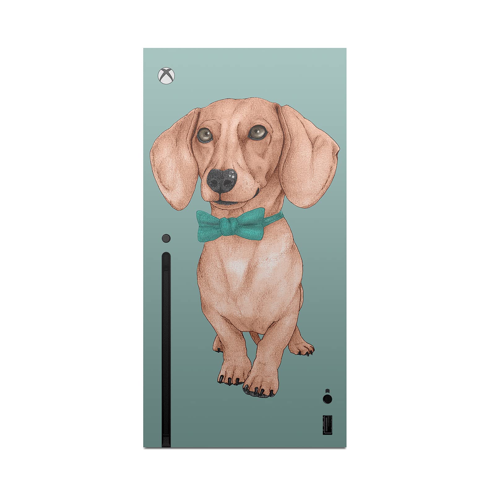 Head Case Designs Officially Licensed Barruf Dachshund, The Wiener Art Mix Vinyl Sticker Gaming Skin Case Cover Compatible with Xbox Series X Console and Controller Bundle