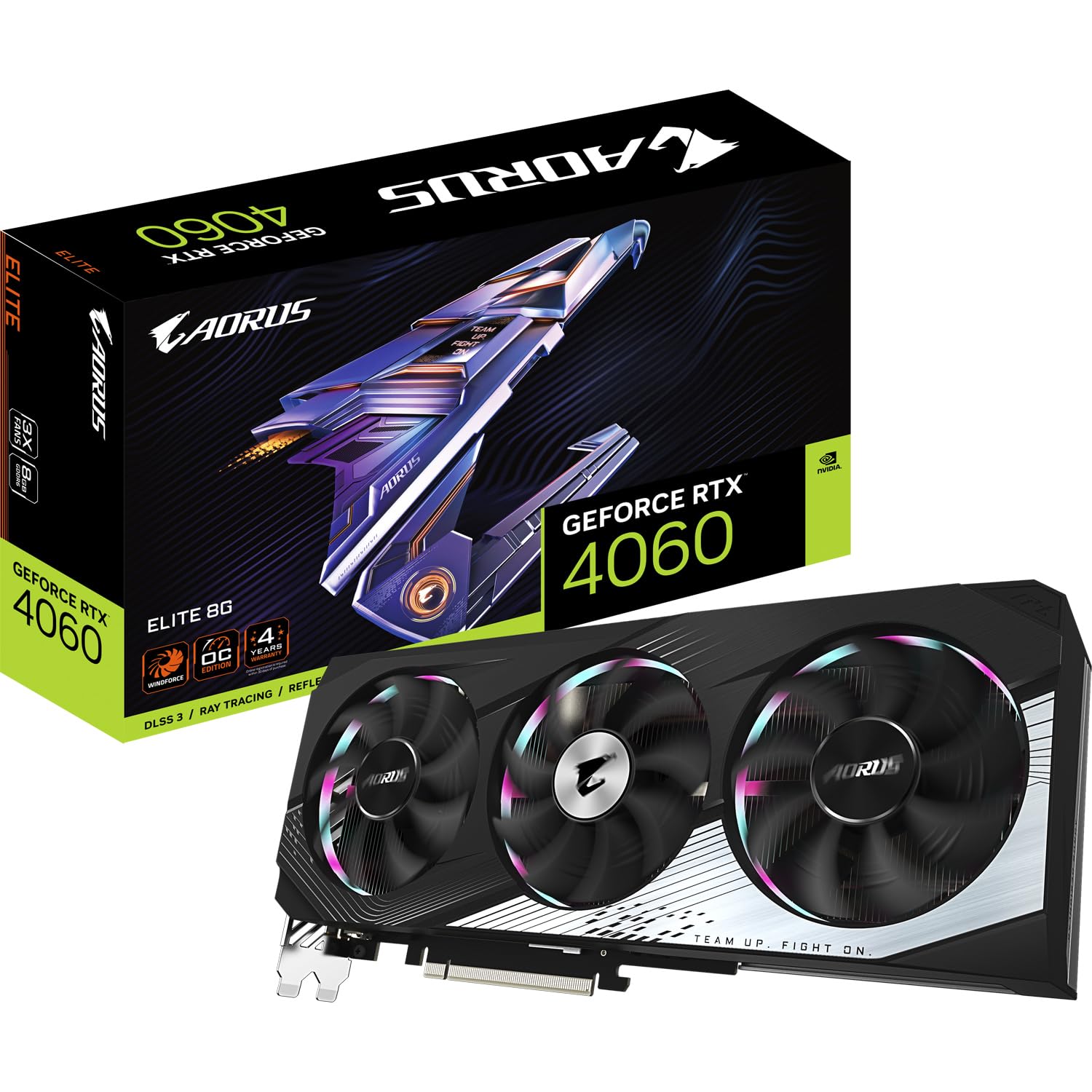 Gigabyte Aorus GeForce RTX 4060 Elite 8G, 8192 MB GDDR6