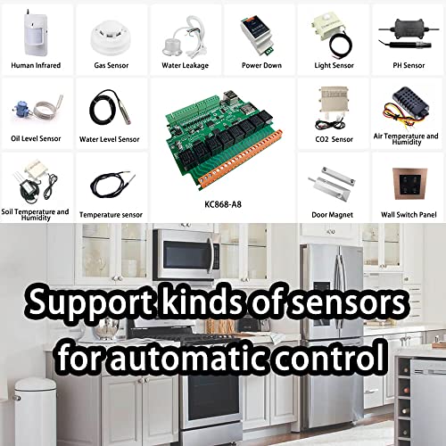 KControl KC868-A8 Kit with Shell ESP32 Development Board KINCONY 8 Channel Ethenret Relay Module Switch Home Automation DIY IOT Project