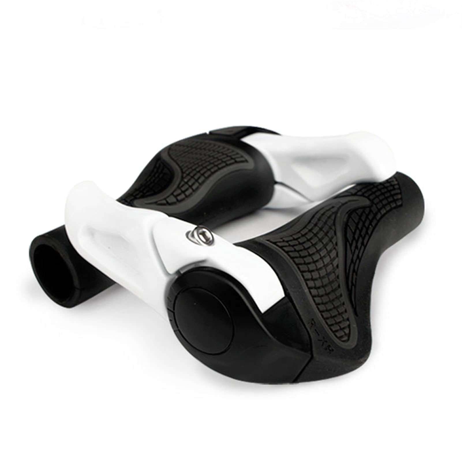Handle Cover Cycling Mountain Bicycle/Bike Grips Handlebar Grips Handle Bar Grip End Lock-ON Ergonomic Bicycle Accessories Soft and Shockproof (Color : White)