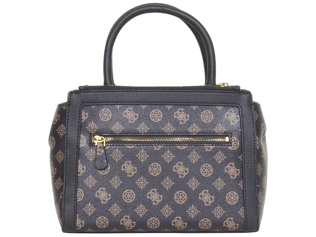 GUESS Bling Society Satchel Mocha Logo One Size