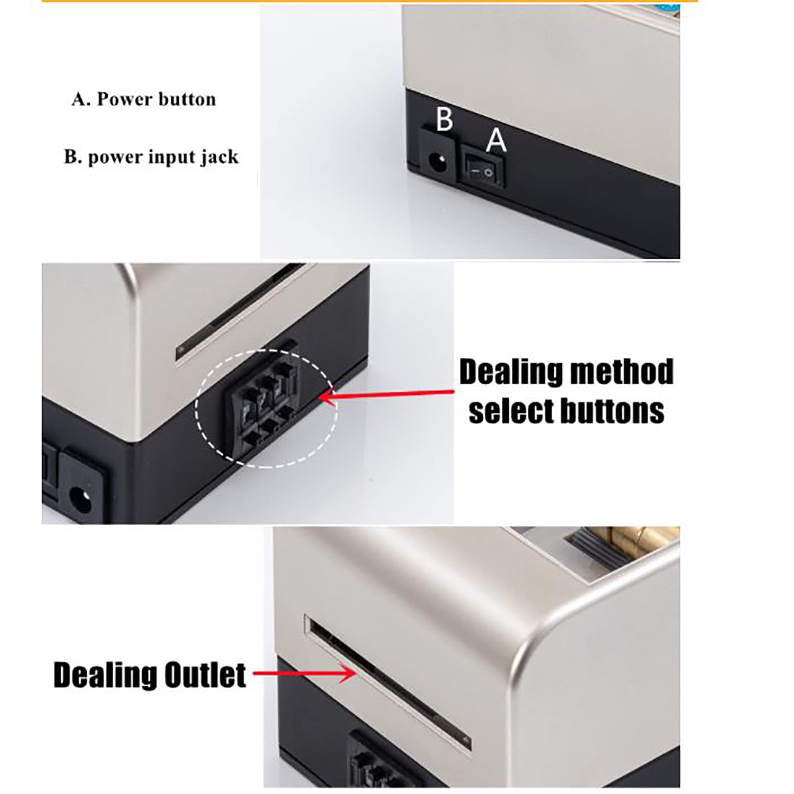 LBWF Intelligent Card Dealer Machine, 360° AutomaticRotating Licensing Machine, Fair Competition, Anti-Cheating, Not Shuffle Function, for 2-8 People Home Casinos Game