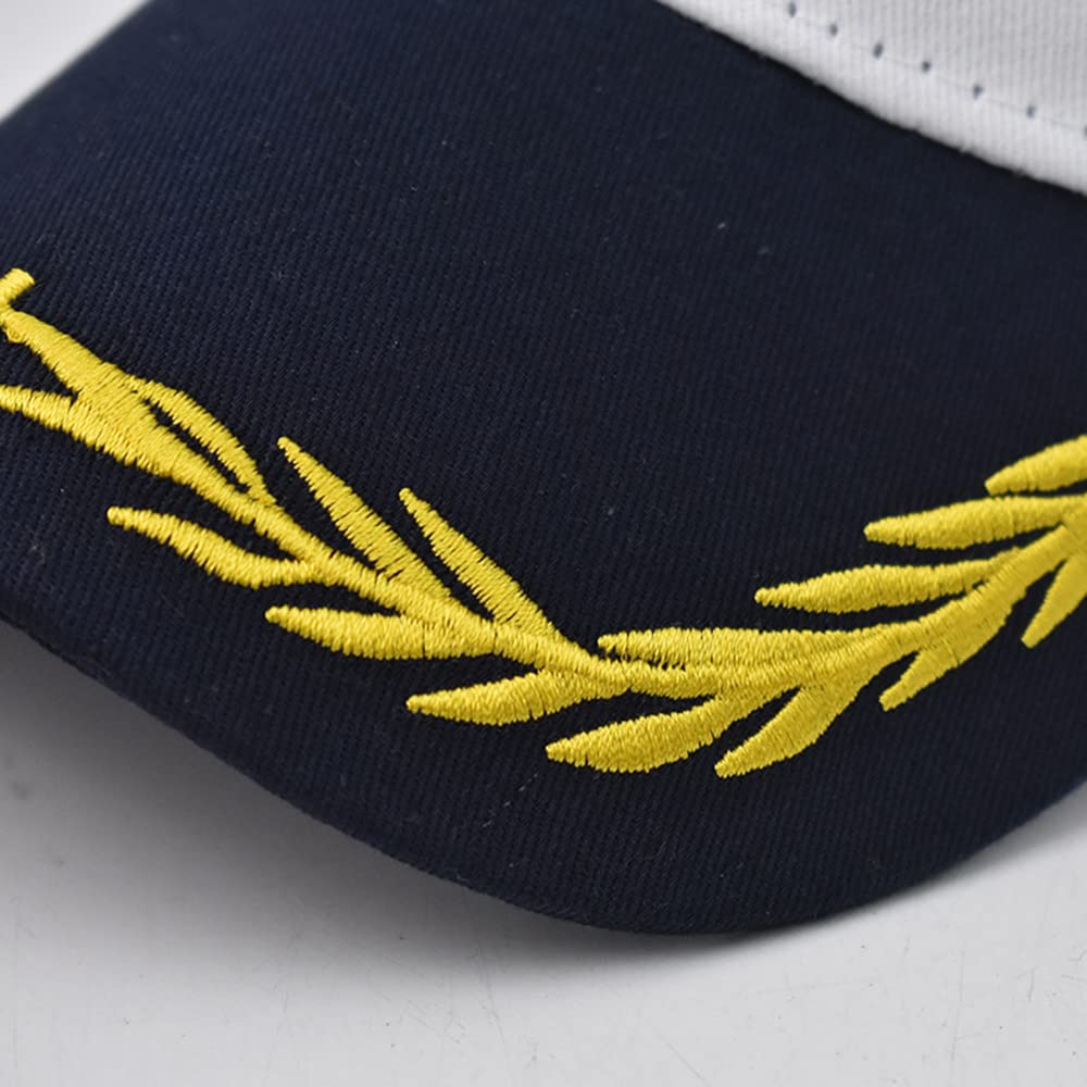 GUDVES Captain Hat Baseball Caps Nautical Marine Sailor Navy Hats, Adjustable Captain Boating Baseball Caps (Baseball Caps)