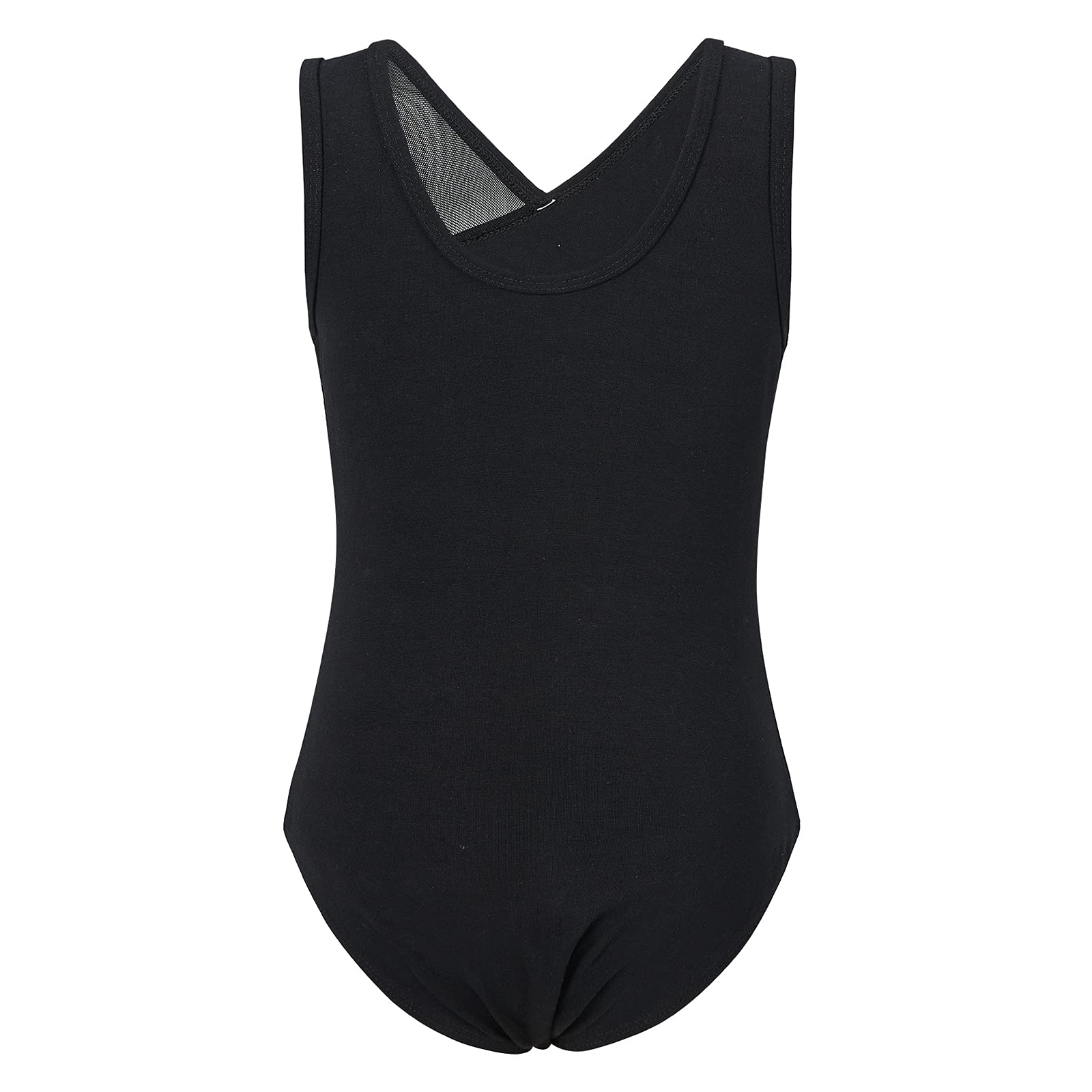 HohTot Leotards for Girls Gymnastics Wear Practice Tumbling Outfit Black Leotard for Competition Size 10 11