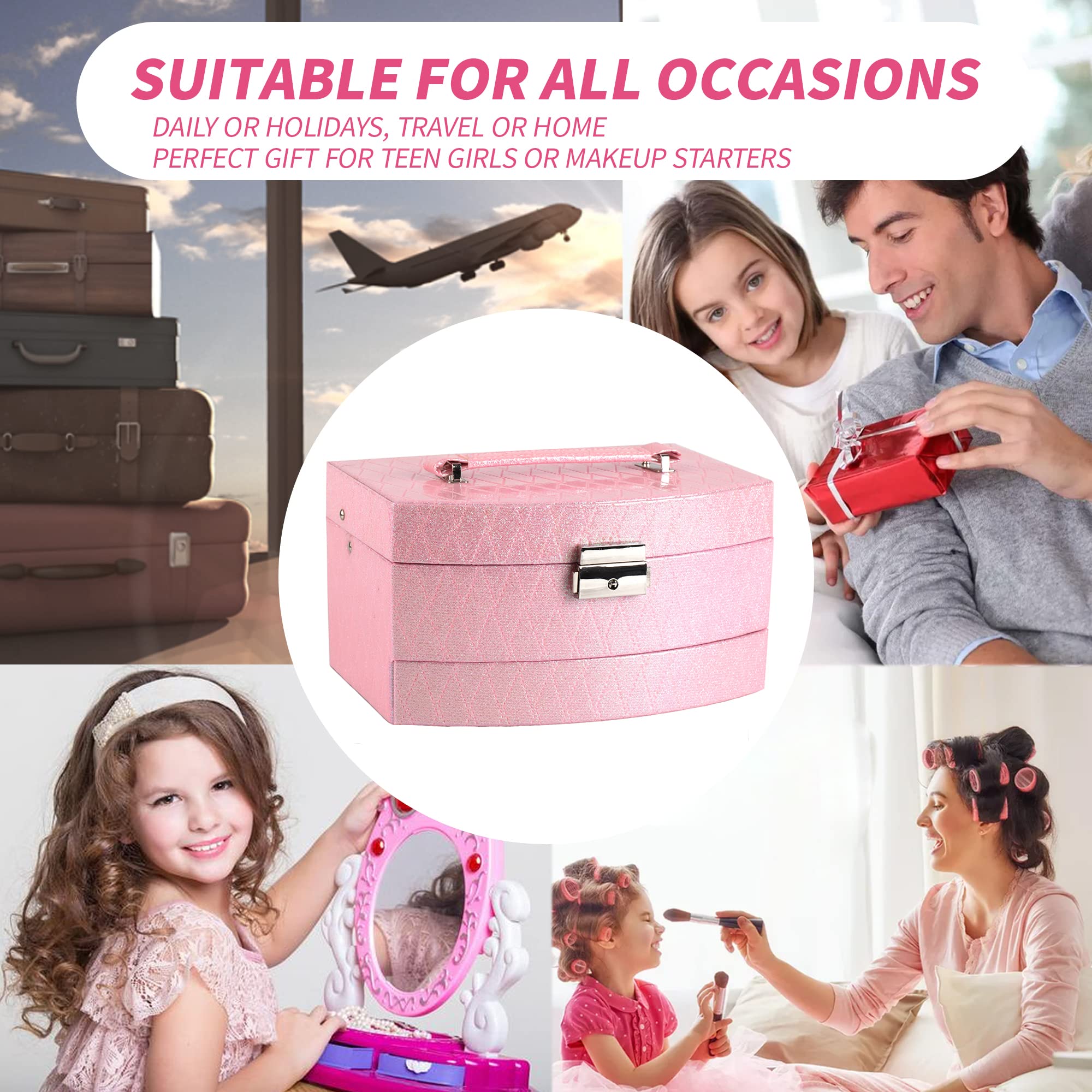 Hot Sugar Girls Makeup Kit for Birthday Gift, All in One Beginner Makeup Kit for Women Full Kit, Christmas Makeup Set for Teens 10 12 13 16 Includes Real Cosmetics and Makeup Tools (PINK)