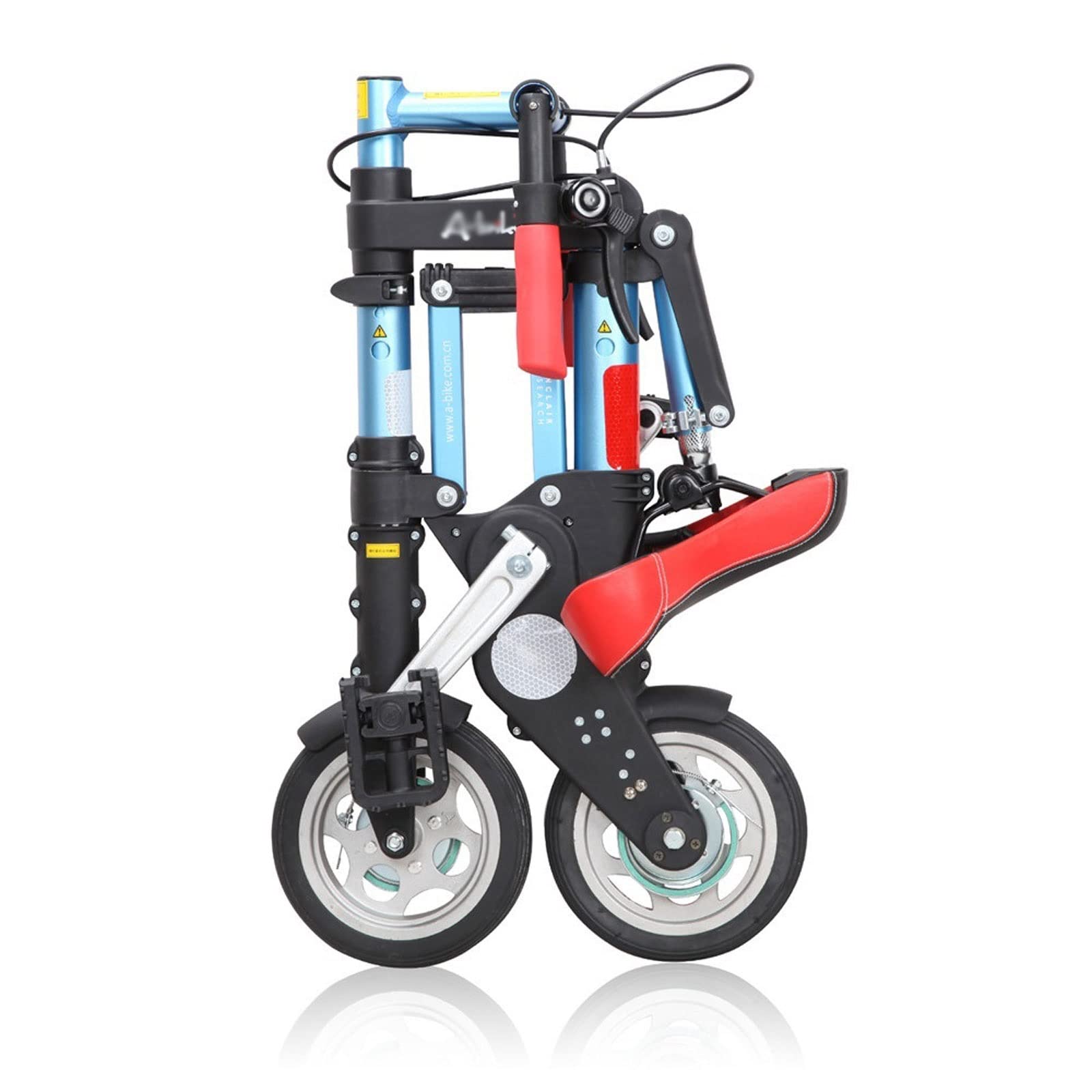 HESNDddzxc Electric Bicycle Easy Carrying Folding Bicycle (Color : Gold)