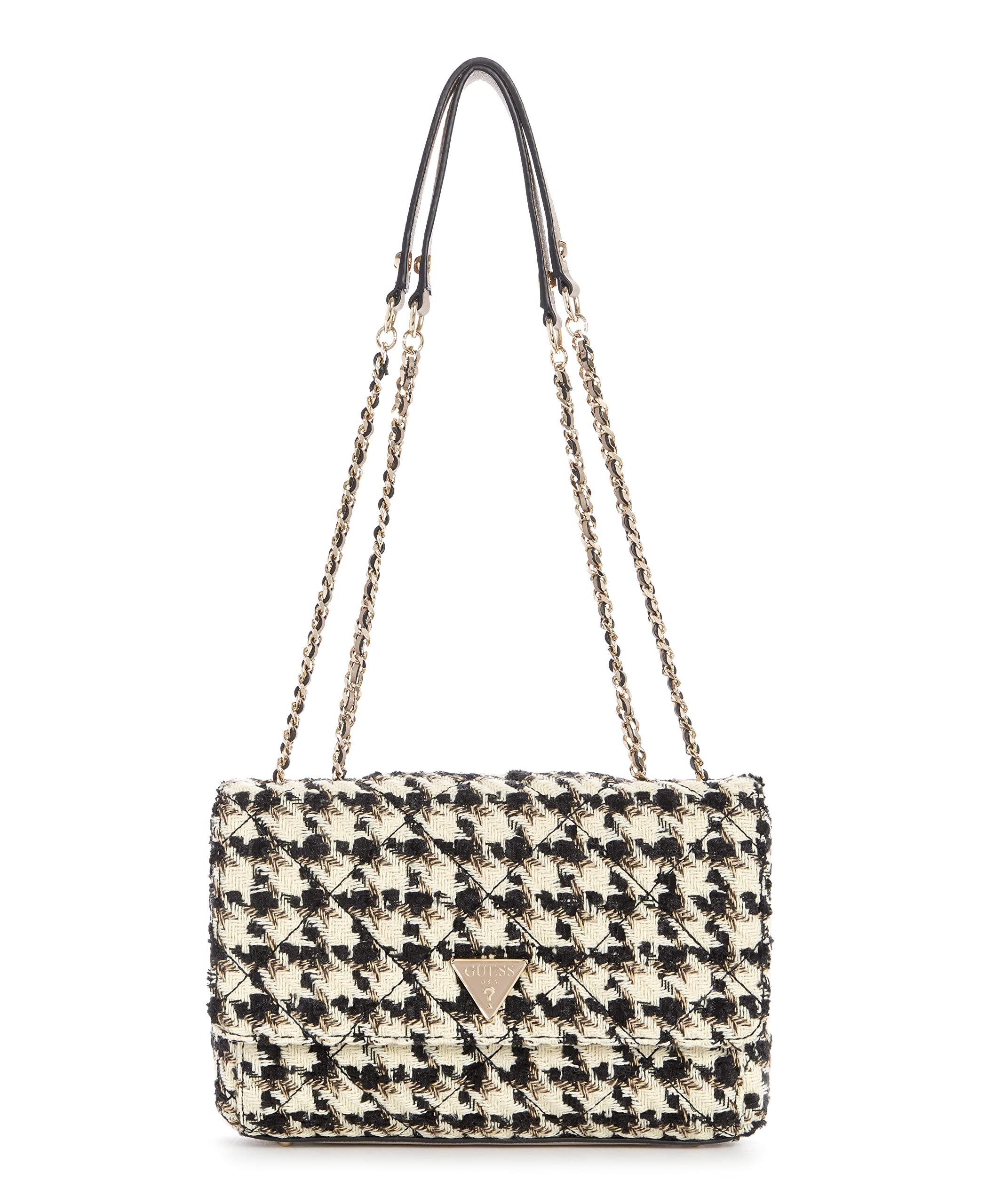 GUESS womens Cessily Convertible Crossbody Flap, Stone Multi, one size US
