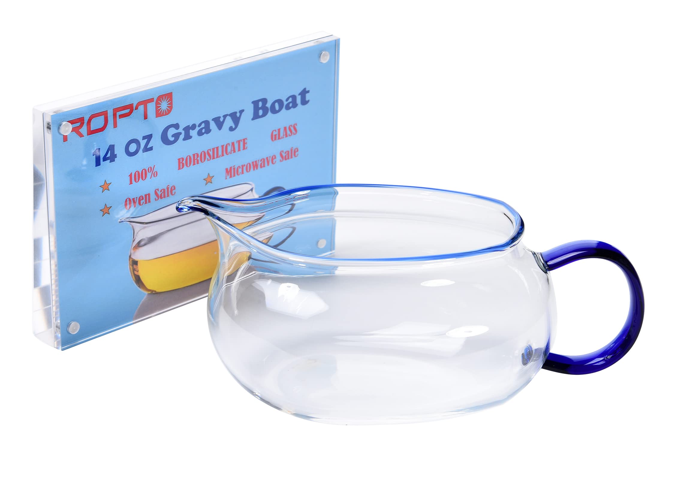 Gravy Boat 10 oz 300 ML Gravy Sauce Boat for Creamer Pitcher cream Jug Gravy Warmer Server,Dishwasher Microwave Oven Safe