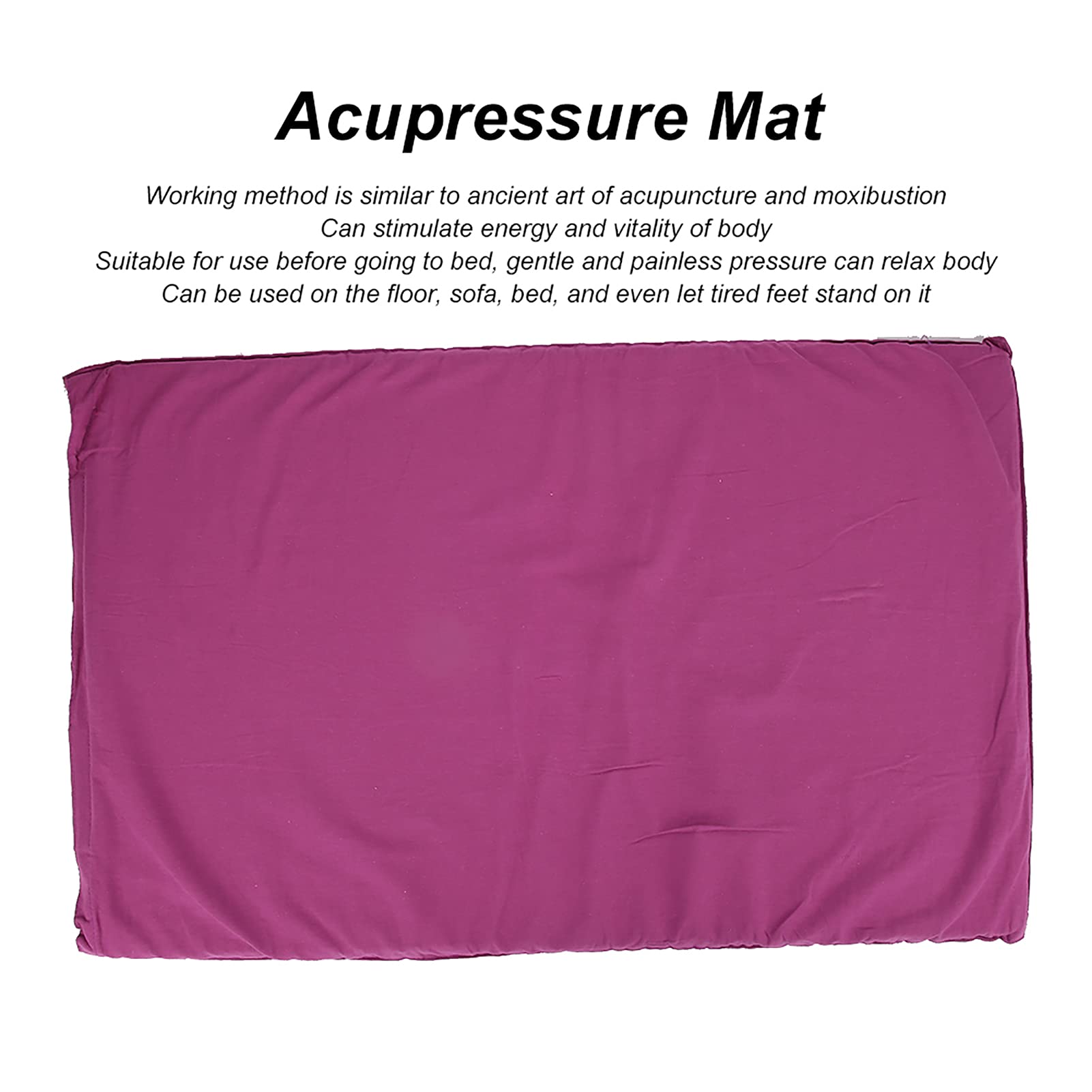 GLOGLOW Gymnasium Exercise Mats, Acupressure Mat Pillow Set Massage Yoga Pad Mat with Carry Bag()