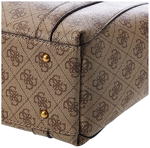 GUESS womens Naya Tote, Latte, One size US