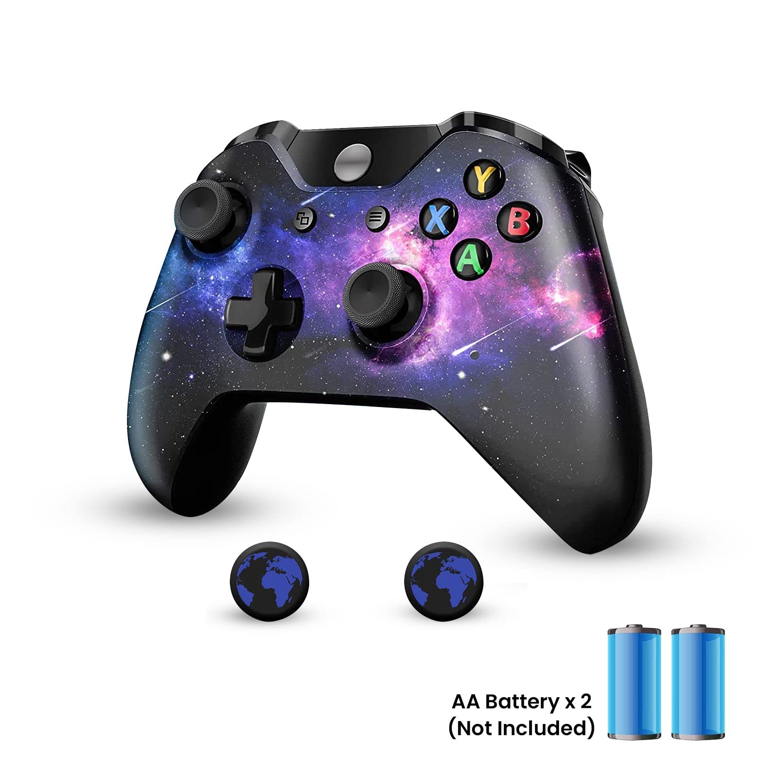 Jalop Xbox One Controller Wireless, Compatible with Xbox One, Xbox Series S, Xbox Series X, Xbox One Elite, Xbox One S, Xbox One X Windows 11/10/8/7, Custom Starry Sky Design with 3.5mm Audio Jack.