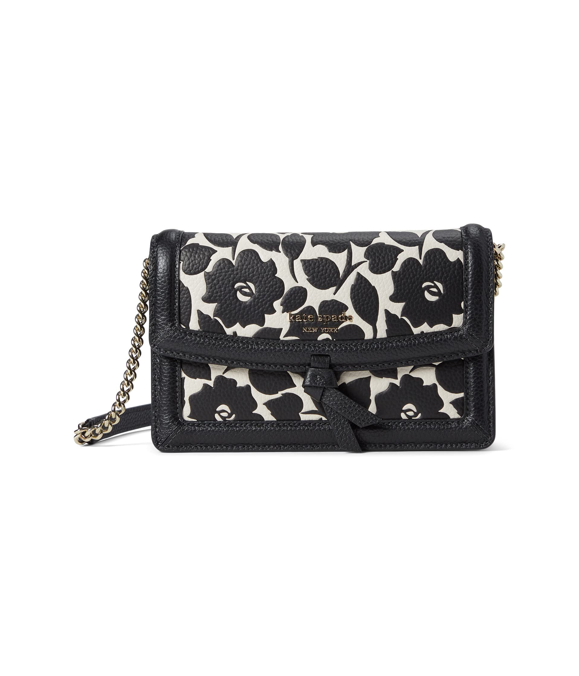 kate spade new york Knott Rosy Garden Flap Crossbody Cream Multi One Size