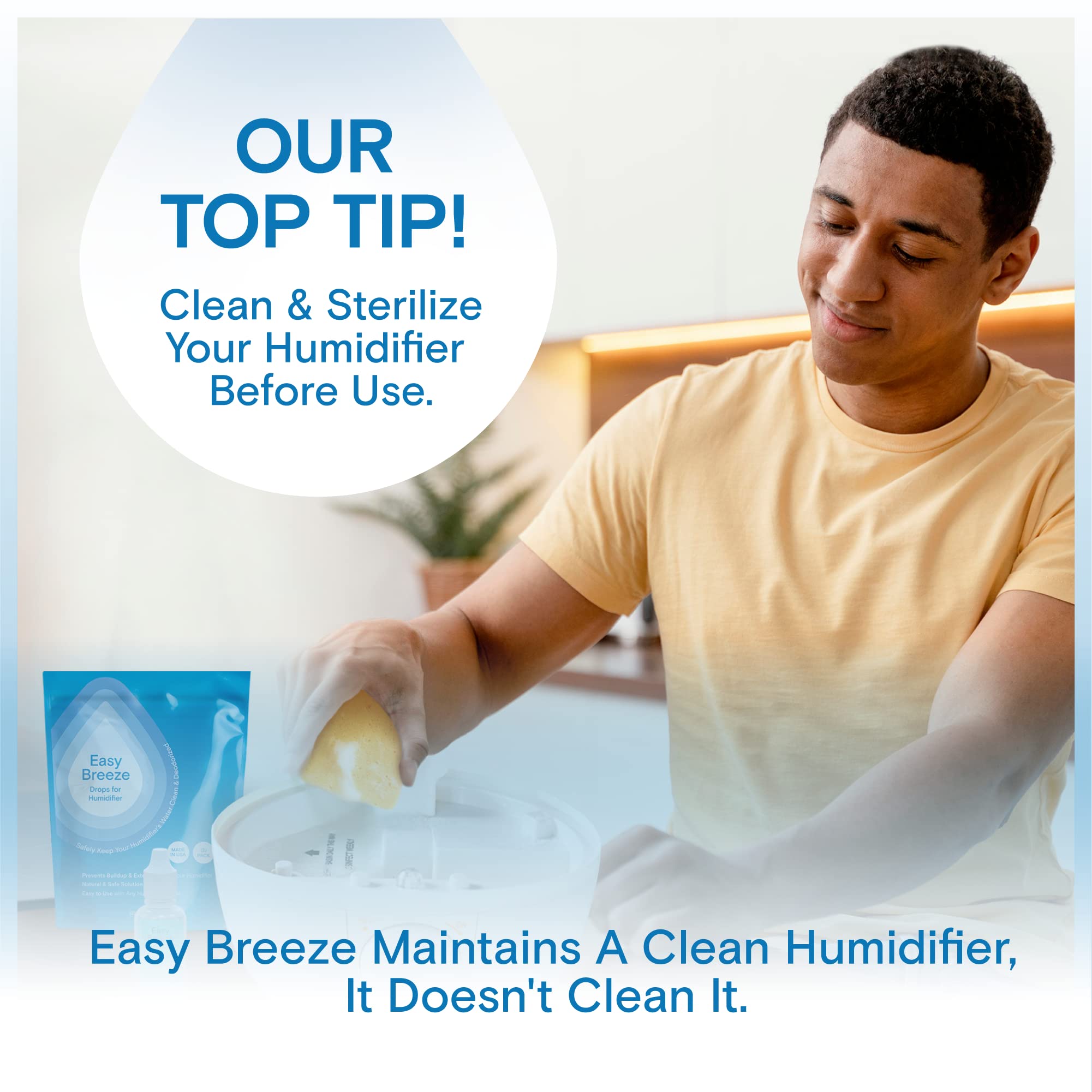 Humidifier Cleaner Drops for All Makes & Models - Made in USA Humidifier Treatment for Peak Performance - Water Humidifier Drops for Cleaning - Humidifier Solution Humidifier Water Treatment