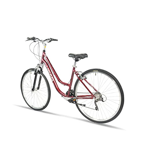 Head Strada 700c Step-Through Comfort Bike Maroon in 2 Sizes