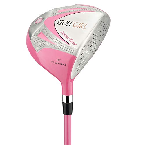 Golf Girl Junior Girls Golf Set V3 with Pink Clubs and Bag, Ages 8-12 (4' 6" - 5'11" Tall), Left Hand