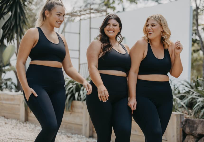 Hi Clasmix Plus Size Leggings for Women with Pockets 1X-4X-High Waisted Tummy Control Non See Through Super Soft Black Leggings Yoga Pants(2 Pack Black Pockets,XX-Large)