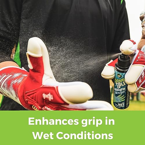gloveglu MEGAgrip+ AQUAgrip Goalkeeper Glove Grip Spray Bundle. Contains gloveglu MEGAgrip 120ml + gloveglu AQUAgrip 120ml