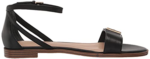 Guess Women's Rashida Flat Sandal, Black, 7.5
