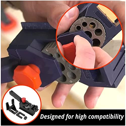 Gudmuzic Multi Tool Kit, Dowel Drill Guide, 3-12mm 10 Hole Wooden Punch Locator for Woodworkers and Woodworking Hobbyists