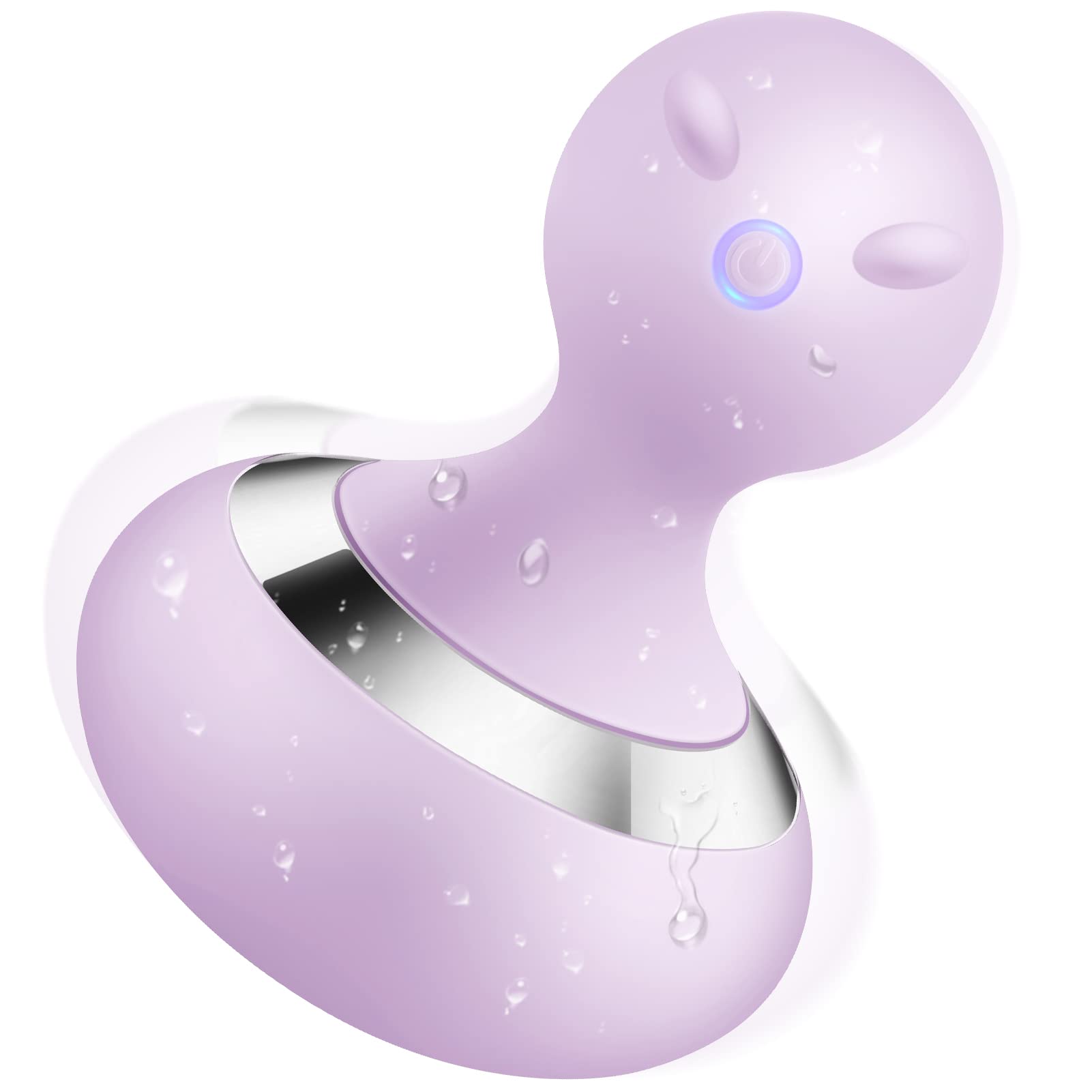JOYAKA Cordless Electric Massager with 10 Powerful Vibrations, Rechargeable Handheld Neck Mini Massager, Purple